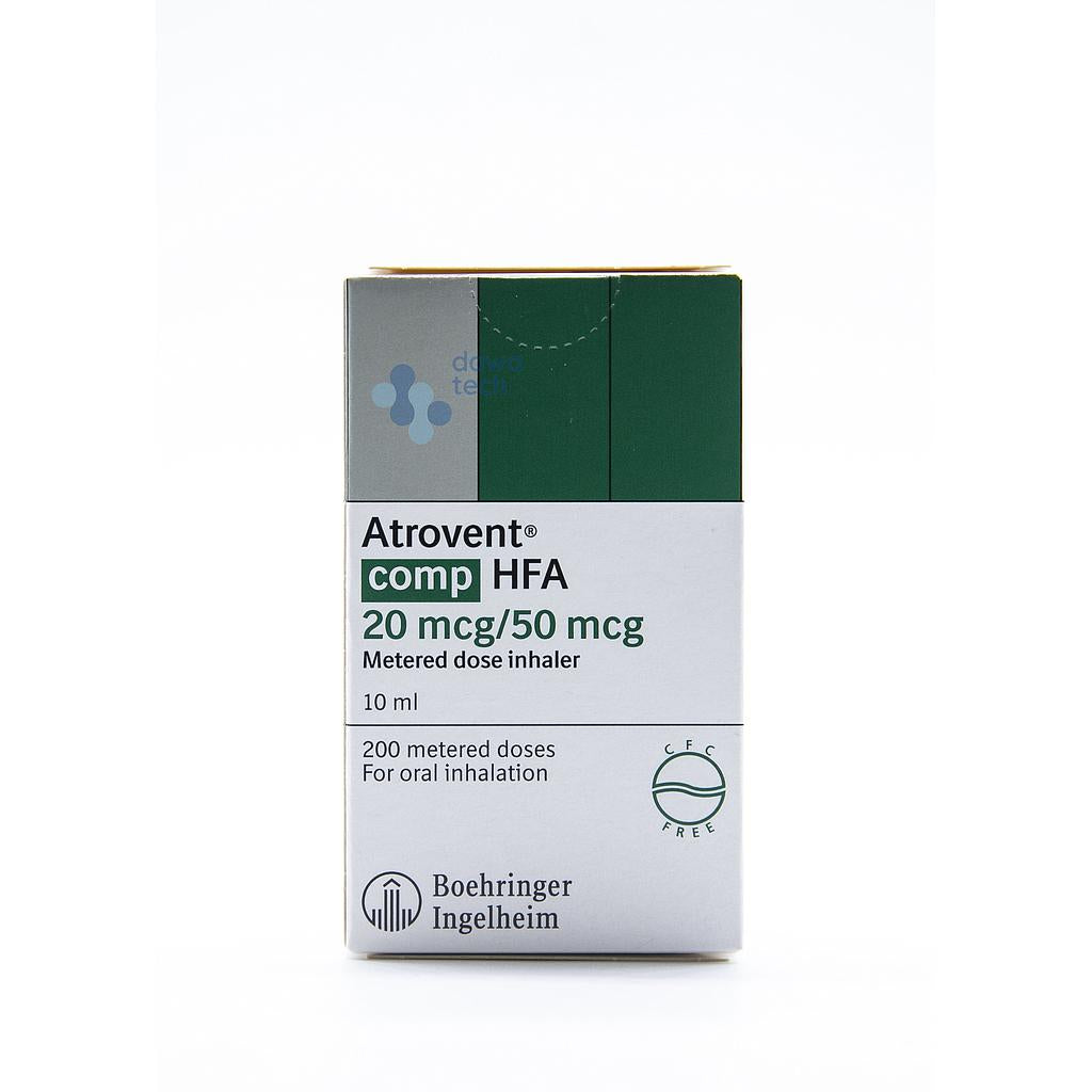 جهاز استنشاق ATROVENT COMP HFA 20MCG/50MCG MD – Raf Pharmacy