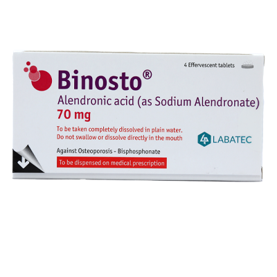 BINOSTO 70MG EFFERVESCENT TABLETS 4'S – Raf Pharmacy