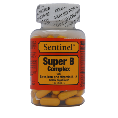 SENTINEL SUPER B COMPLEX TABLETS 100'S – Raf Pharmacy