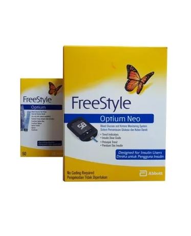 FREESTYLE OPTIUM NEO GLUCOSE MONITOR +FREESTYLE OPTIUM B-KETONE STRIPS ...
