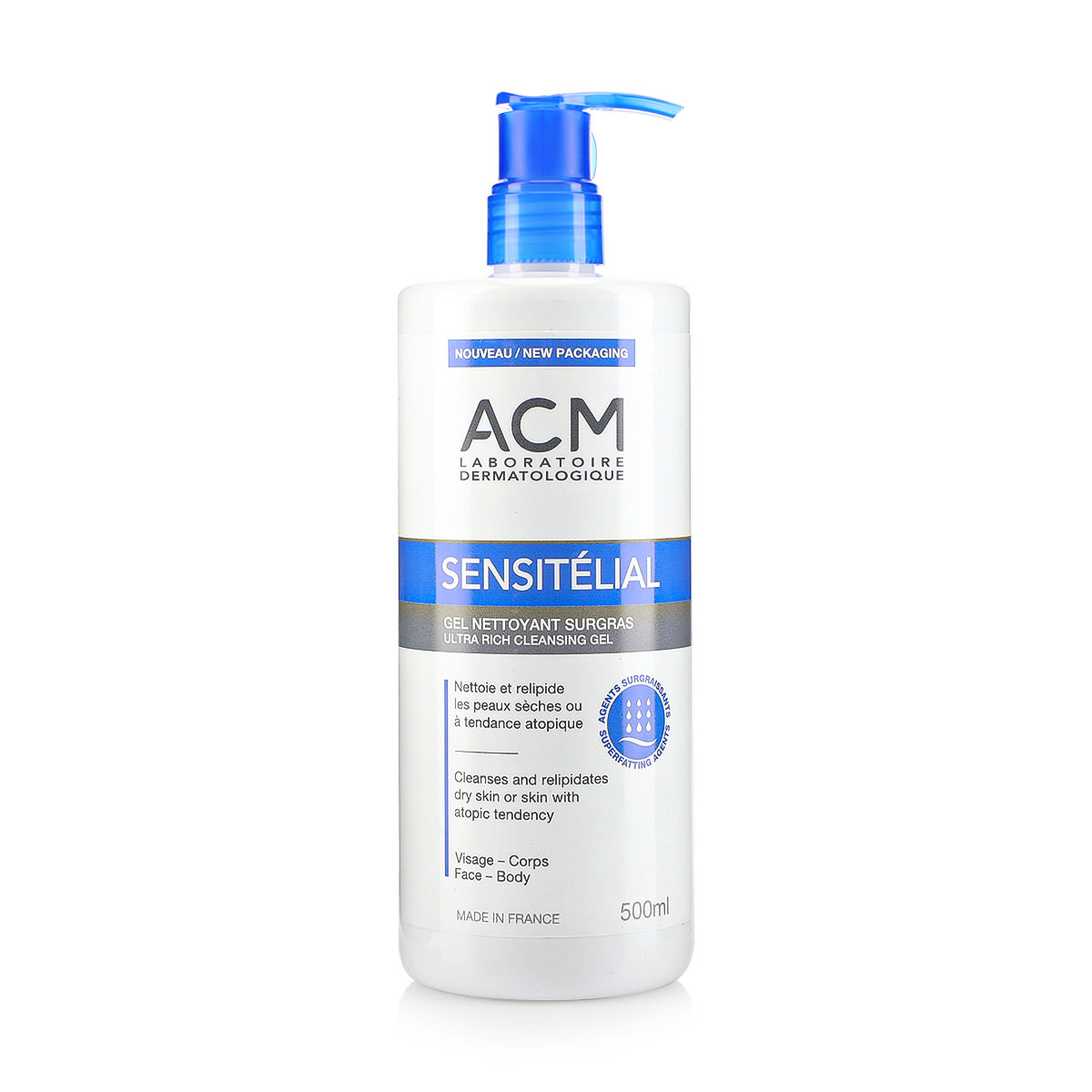 Acm Sensitelial Ultra Rich Cleansing Gel 500Ml – Raf Pharmacy