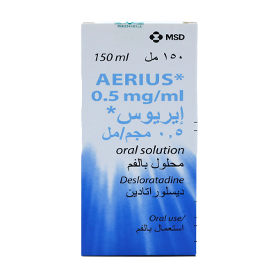 AERIUS 0.5MG/ML SYRUP 150ML – Raf Pharmacy