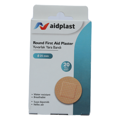 AIDPLAST ROUND FIRST AID PLASTER 20'S – Raf Pharmacy