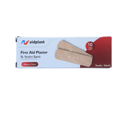 AIDPLAST TEXTILE FIRST AID PLASTER 10'S V805 – Raf Pharmacy