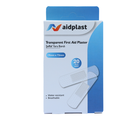 AIDPLAST TRANSPARENT FIRST AID PLASTER 20'S – Raf Pharmacy