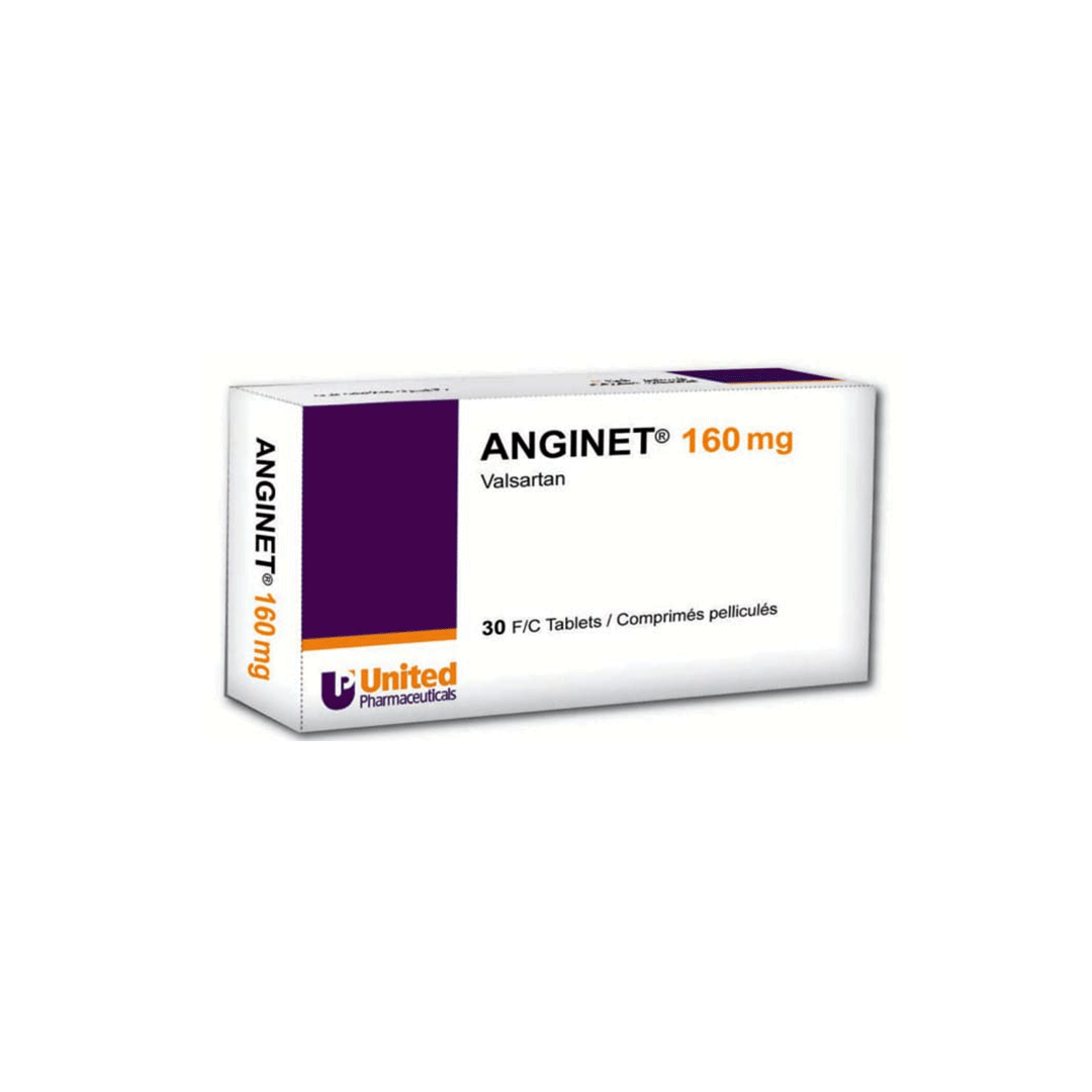 Anginet 160mg Tablets 30'S – Raf Pharmacy