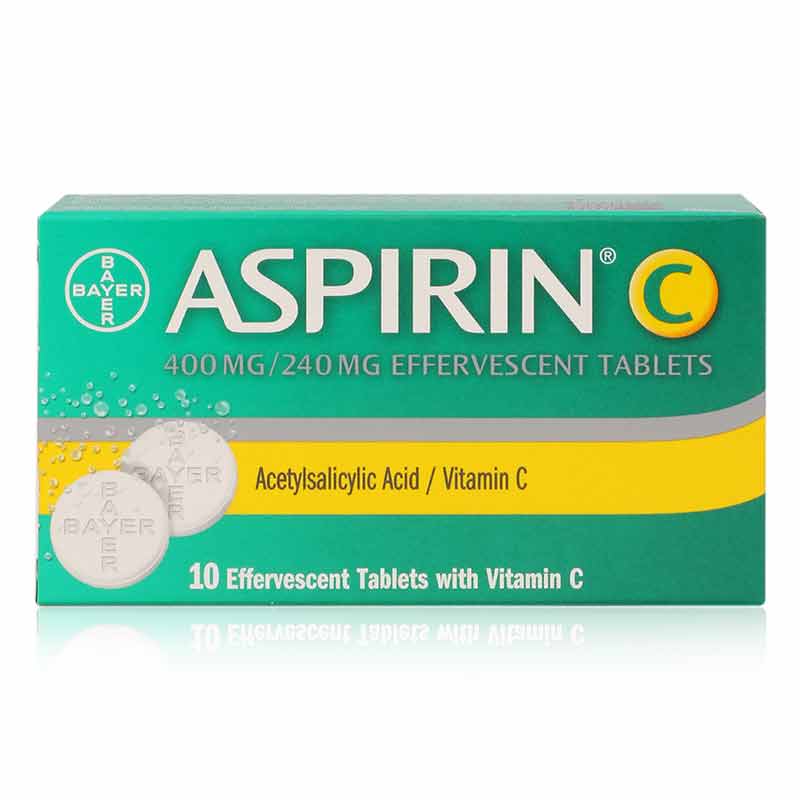 ASPIRIN C EFFERVESCENT TABLETS 10'S – Raf Pharmacy