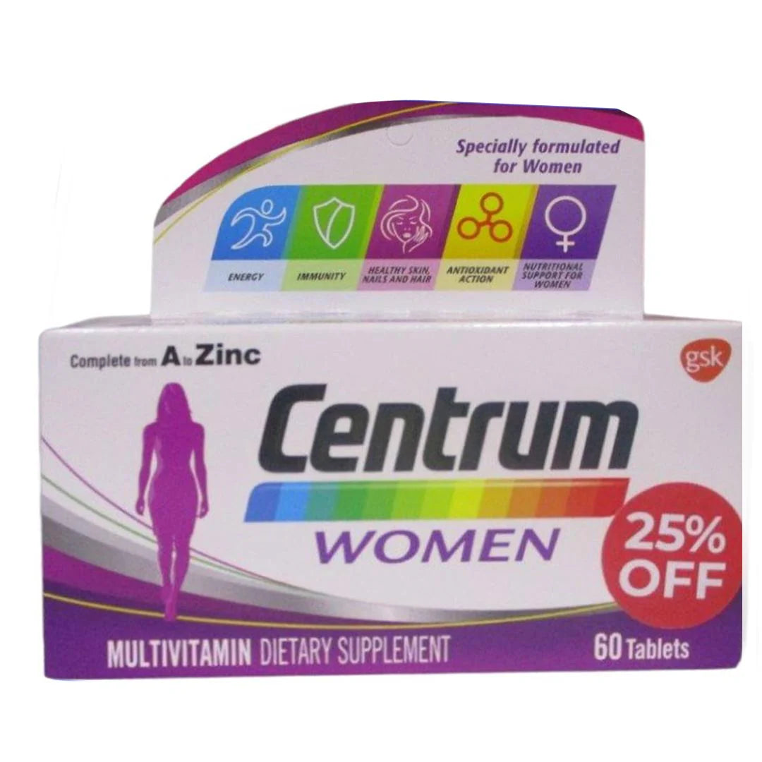 Centrum Women Tab 60'S 25% Off – Raf Pharmacy