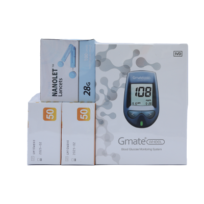 COMBO PACK GMATE WHEEL PG-300+100 TEST STRIPS +110 LANCETS – Raf Pharmacy