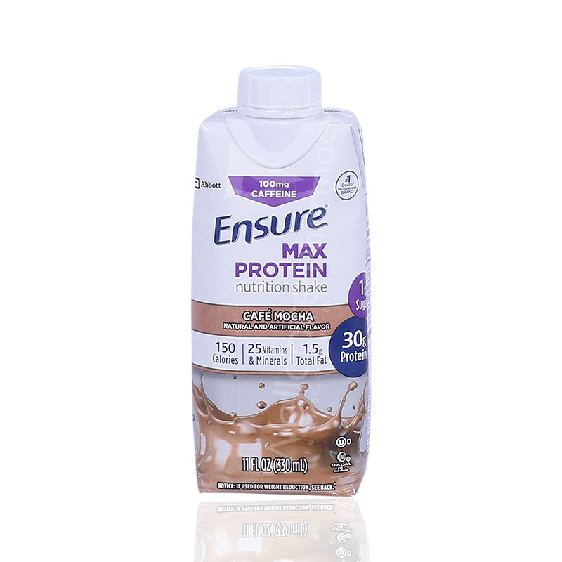 Ensure Max Protein Cafe Mocha Nutrition Shake 330Ml – Raf Pharmacy