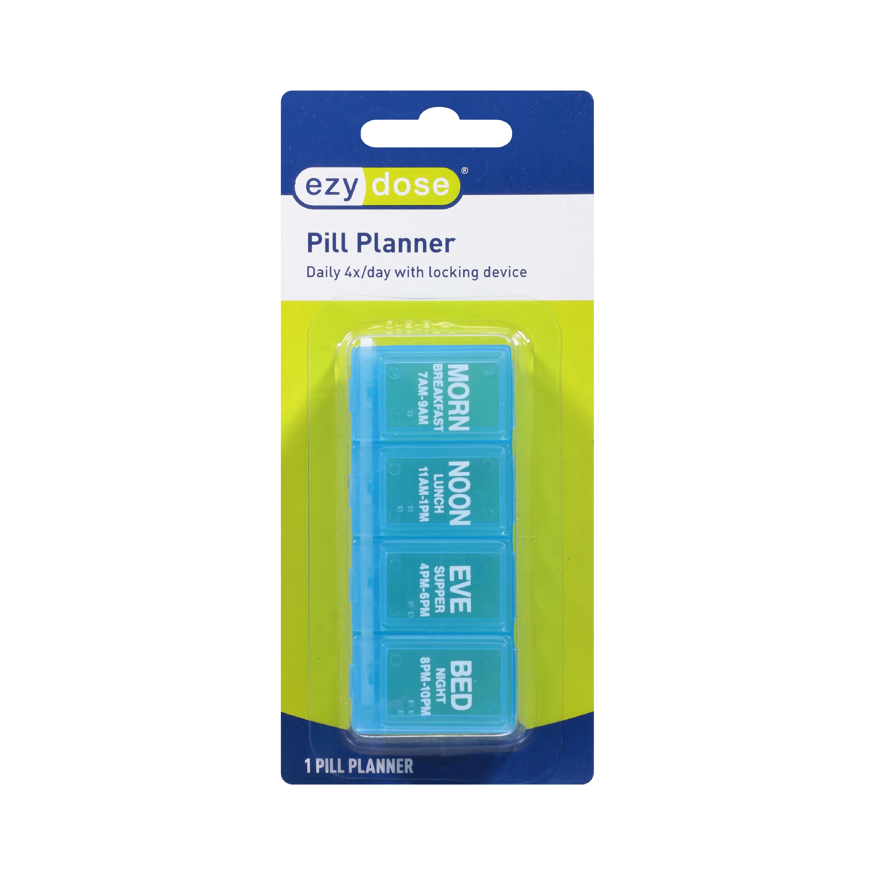 Ezy Dose 4 A Day Locking Pill Reminder – Raf Pharmacy