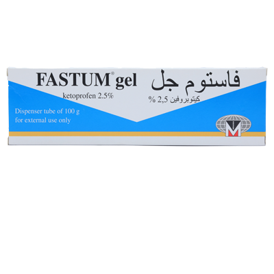 FASTUM GEL 2.5% 100GM – Raf Pharmacy