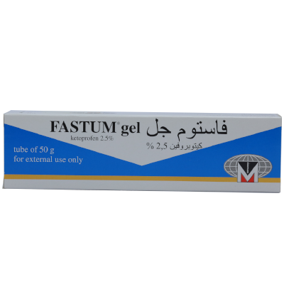 FASTUM GEL 2.5% 50GM – Raf Pharmacy