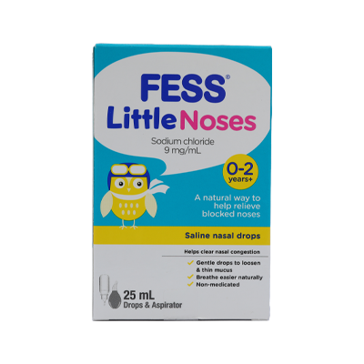 FESS LITTLE NOSES NASAL DROPS 25ML AND ASPIRATOR – Raf Pharmacy