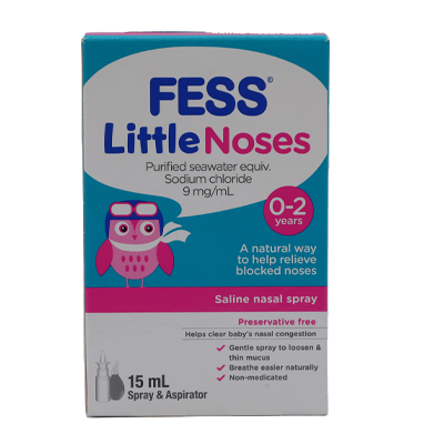 FESS LITTLE NOSES NASAL SPRAY 15ML AND ASPIRATOR – Raf Pharmacy