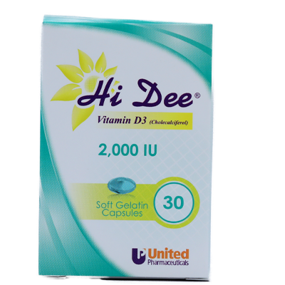 HI DEE VITAMIN D3 2000IU CAPSULES 30'S – Raf Pharmacy