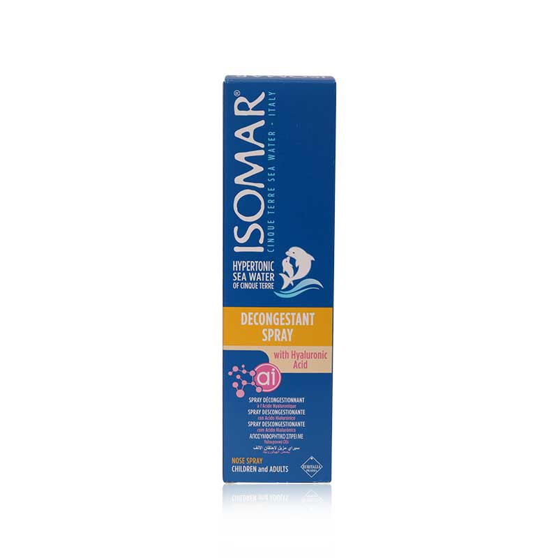 Isomar Nose Decongestant Nasal Spray With Hyaluronic Acid 100Ml- – Raf ...