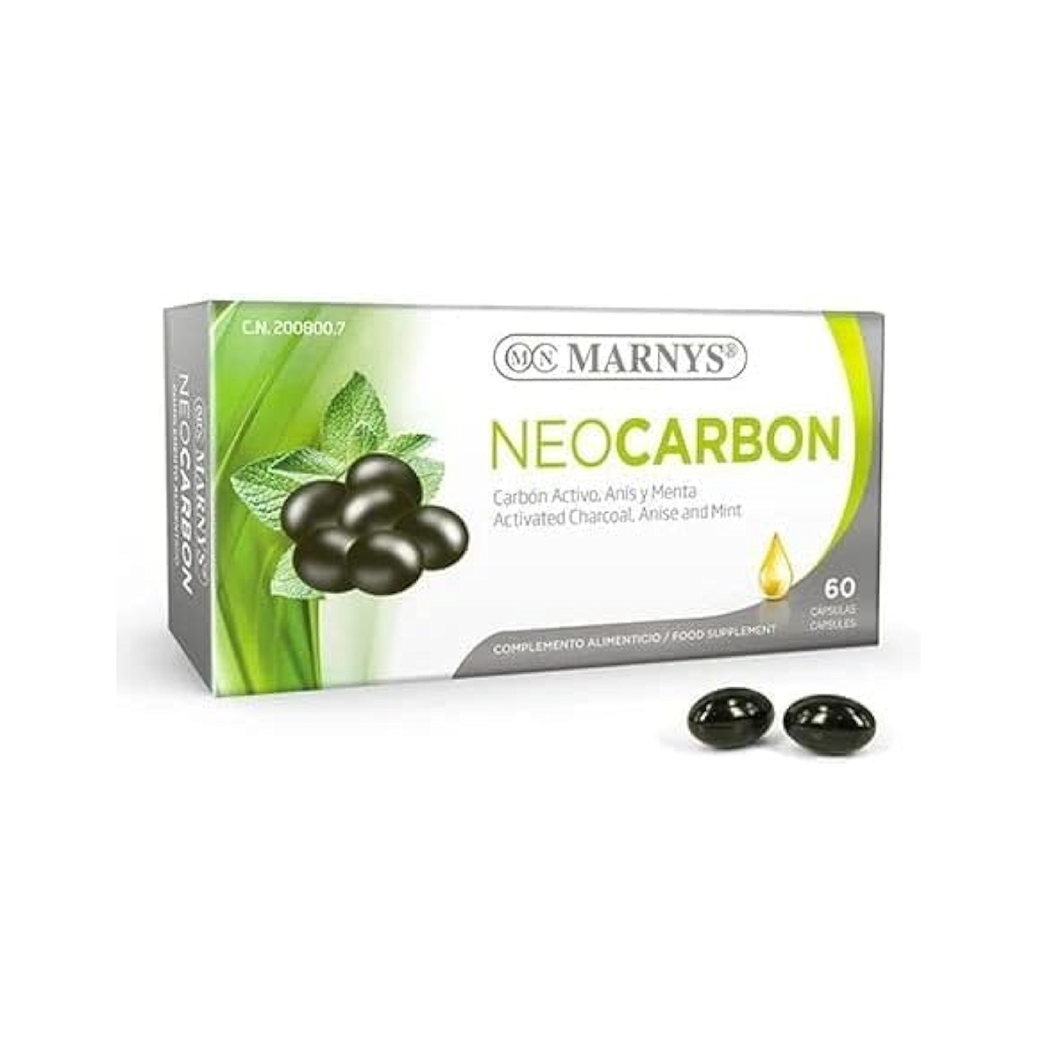 Marnys Neocarbon Capsules 60'S – Raf Pharmacy