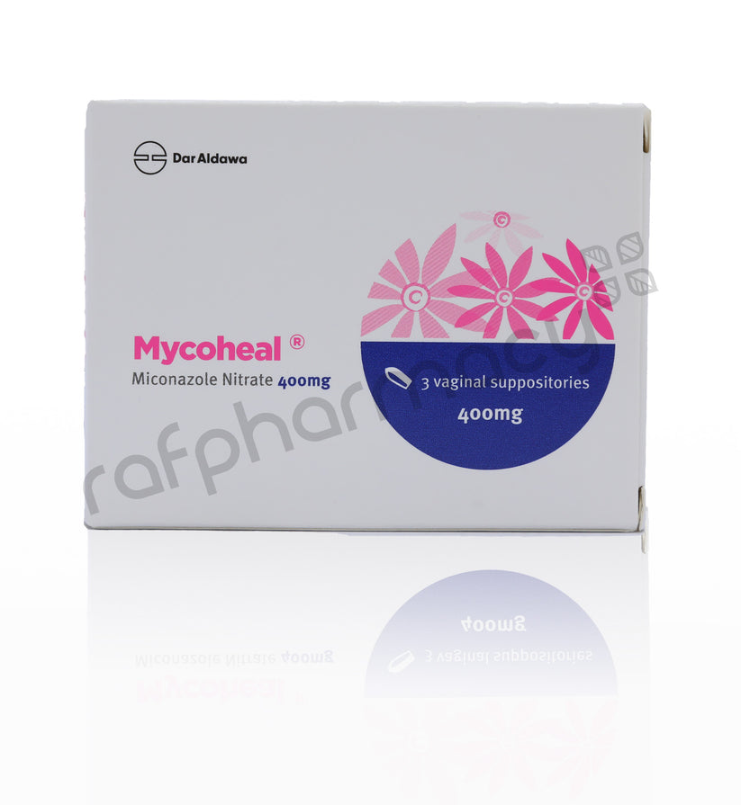 MYCOHEAL 400MG VAGINAL SUPPOSITORY 3'S – Raf Pharmacy