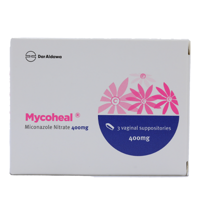 MYCOHEAL 400MG VAGINAL SUPPOSITORY 3'S – Raf Pharmacy