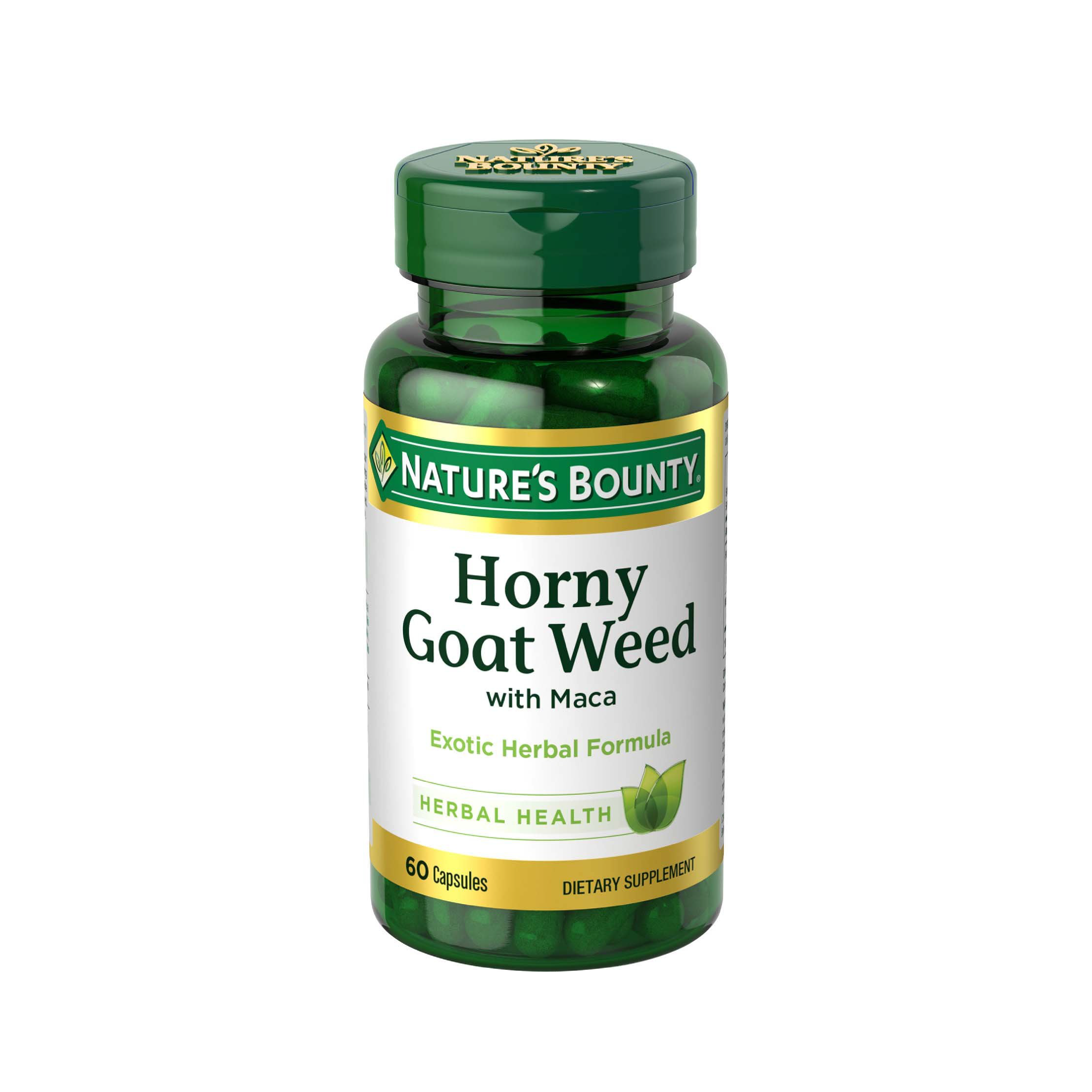 Natures Bounty-Horny Goat Weed With Maca Capsules 1X60's – Raf Pharmacy