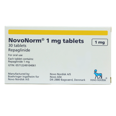 NOVONORM 1MG TABLETS 30'S – Raf Pharmacy