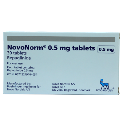 NOVONORM .5MG TABLETS 30'S – Raf Pharmacy