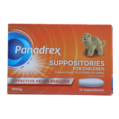 PANADREX 250MG SUPP 10'S – Raf Pharmacy