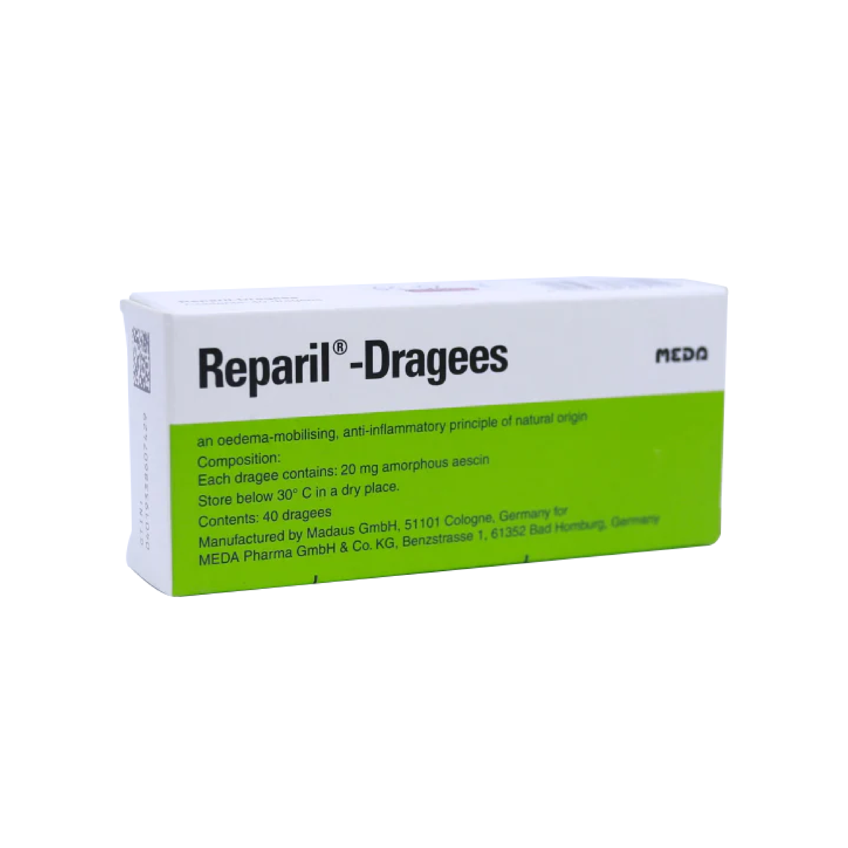 Reparil Dragees 20Mg 40'S – Raf Pharmacy