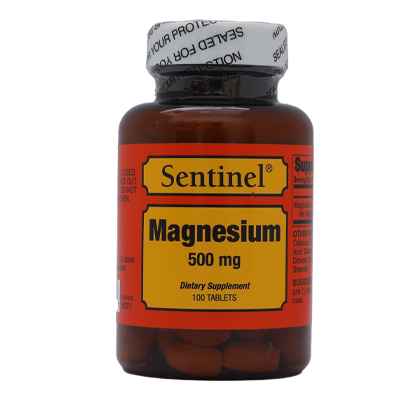 SENTINEL MAGNESIUM 500MG TABLETS 100'S – Raf Pharmacy