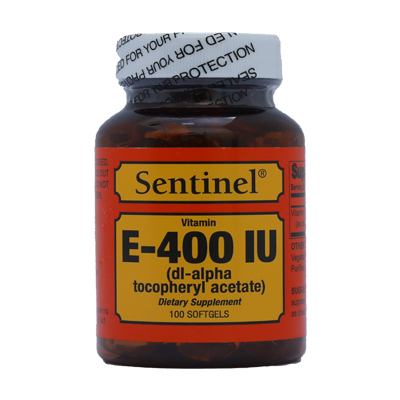 SENTINEL VITAMIN E 400 IU SOFTGEL 100'S – Raf Pharmacy