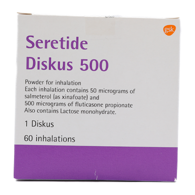 SERETIDE DISKUS 50/500MCG 60 DOSE – Raf Pharmacy