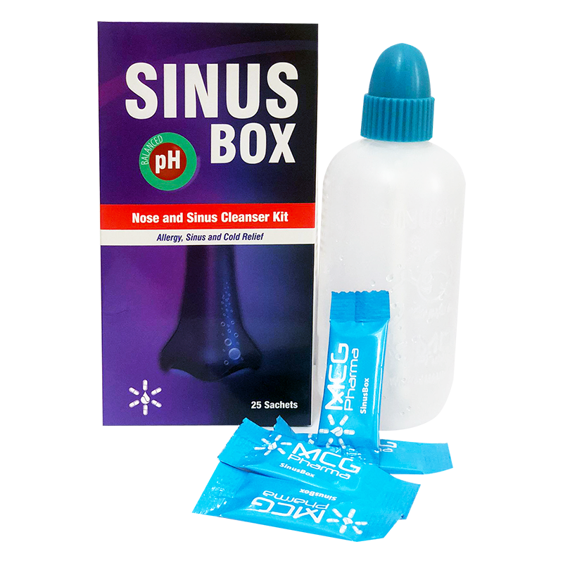 Sinus Box Nose & Sinus Cleanser Kit Sachets 25'S – Raf Pharmacy