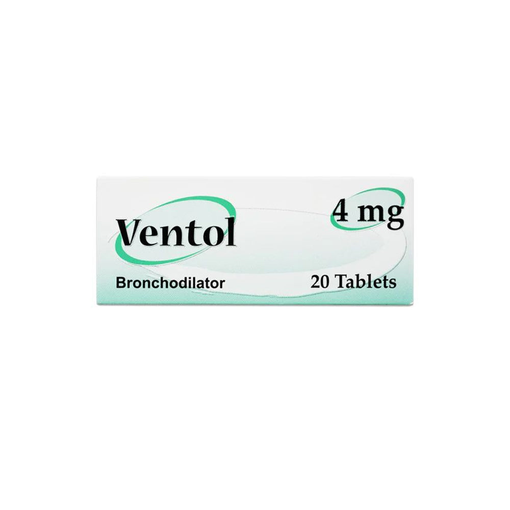 Ventol 4Mg Tablets 20'S – Raf Pharmacy