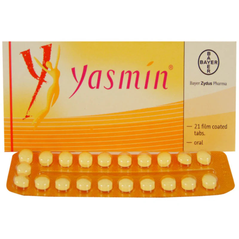 YASMIN TABLETS 21'S contraceptive pill – Raf Pharmacy