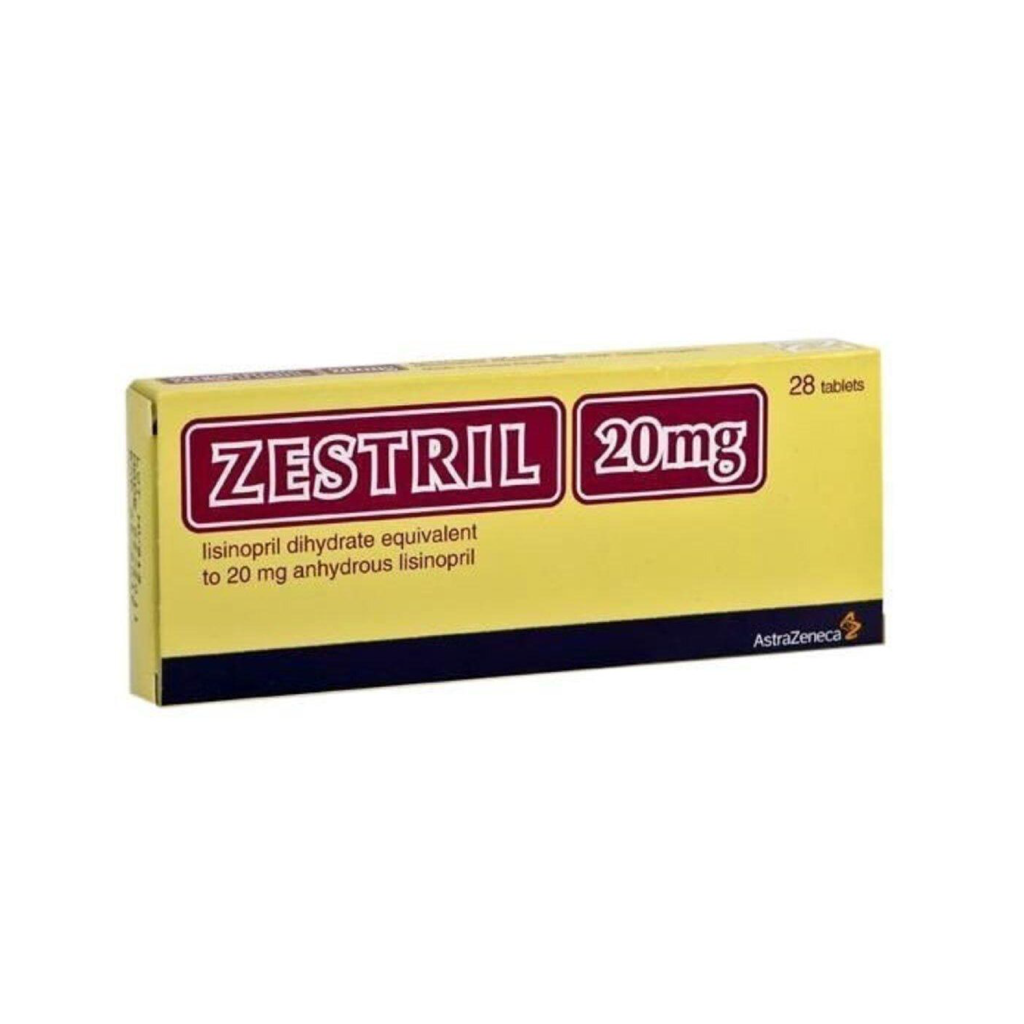 Zestril 20mg Tablets 28'S – Raf Pharmacy